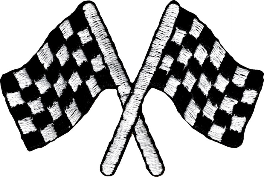 Checkered Racing Flag Patch – Tarnish