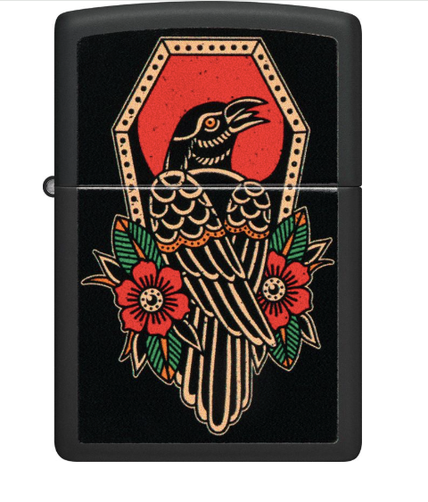 Zippo Lighter Crow Tattoo – Tarnish